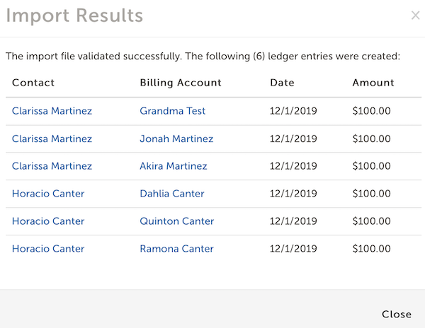 Billing: Import Billing Transactions – Finalsite Enrollment