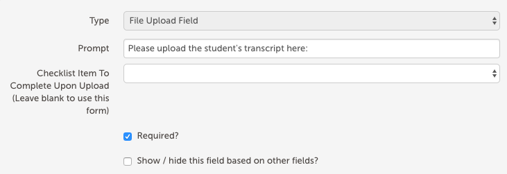 Document Request Form Setup – Finalsite Enrollment