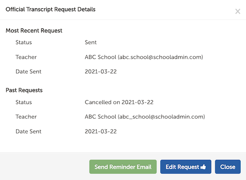 Document Request: Admin Experience – Finalsite Enrollment