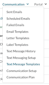 Text Message Templates – SchoolAdmin