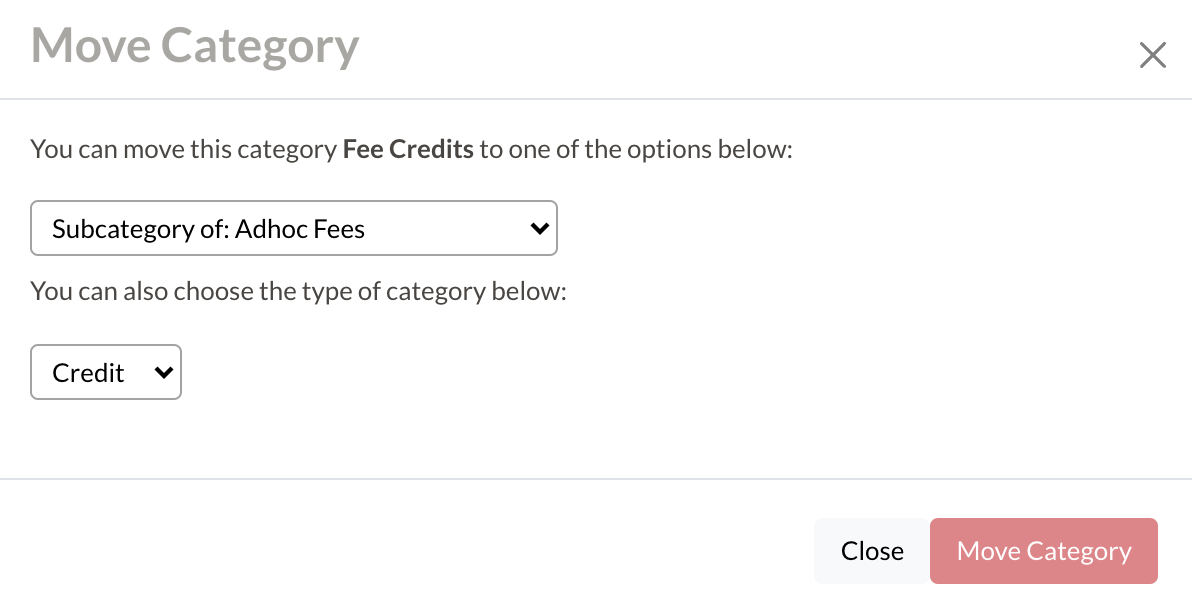 Billing Categories – SchoolAdmin