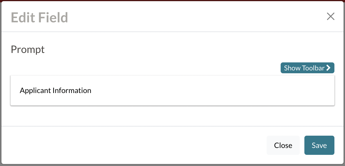 Forms: Basic Form Editor (Text Edits) – Finalsite Enrollment
