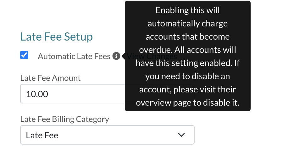 Settings: Billing Setup Page – SchoolAdmin